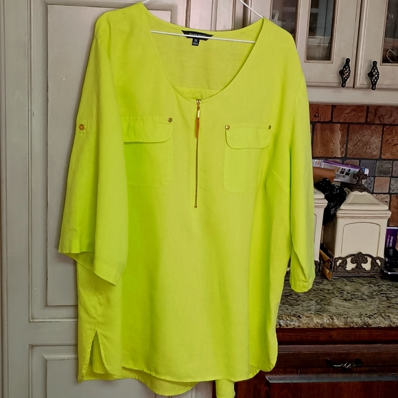 Ellen Tracy | Tops | Ellen Tracy Linen Blouse | Poshmark
